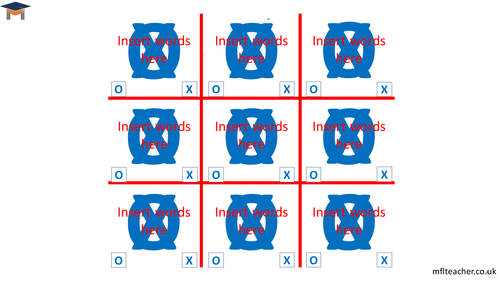Noughts & Crosses whole-class template | Teaching Resources