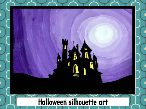 Halloween silhouette art | Teaching Resources