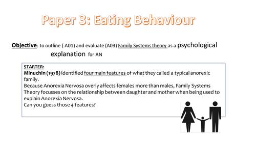 AQA A level Psychology( from 2015): paper 3: EATING BEHAVIOUR - FULL ...