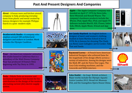 Knowledge Organiser Design Technology Edexcel GCSE (9-1) Core- Designer ...
