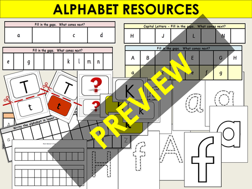 Alphabet Presentation, Lesson Plan, Alphabet flash cards, Missing ...