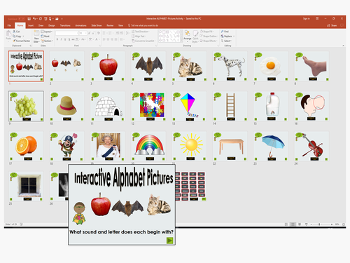 Alphabet: Presentations, Capital/lower case letters, Interactive ...