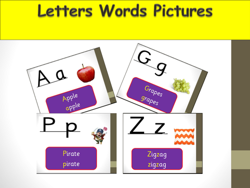 Alphabet: Presentations, Capital/lower case letters, Interactive ...