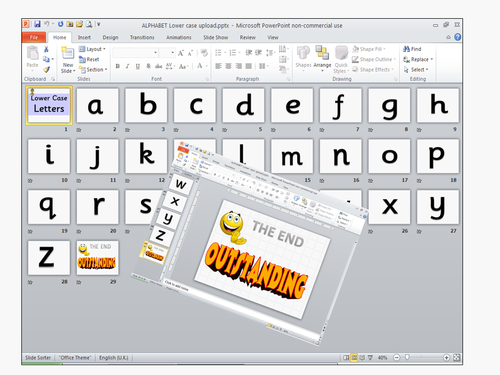 Alphabet: Presentations, Capital/lower case letters, Interactive ...