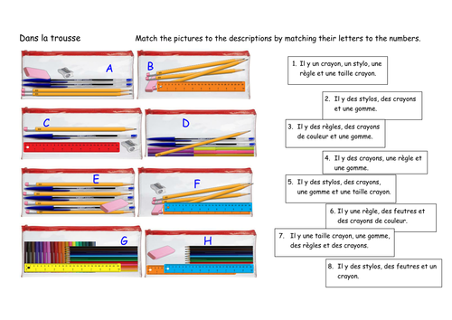 French Classroom Objects: Learn and Consolidate | Teaching Resources