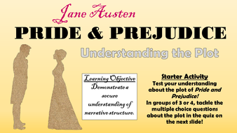 Pride and Prejudice - Understanding the Plot! | Teaching Resources