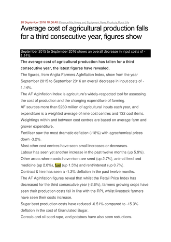 New AQA (9-1) GCSE Biology Ecology: Factors Affecting Food Security (4 ...