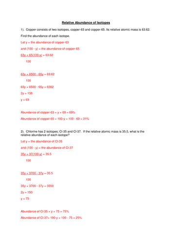 AQA AS level Unit 1 Section 1 Atomic structure (atom, electrons, mass ...