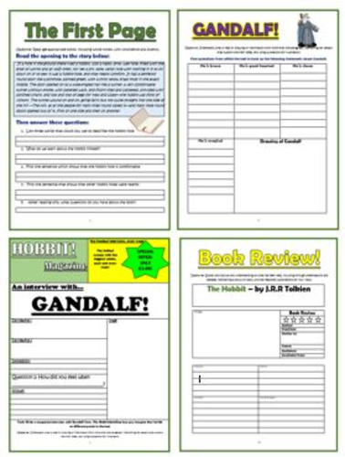 The Hobbit - KS2 Comprehension Activities Booklet! | Teaching Resources