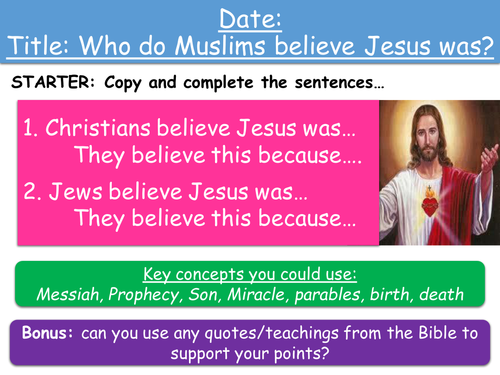 KS3 Unit of Learning - Who was Jesus? | Teaching Resources