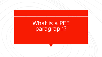 How (and why) to write a PEE paragraph | Teaching Resources