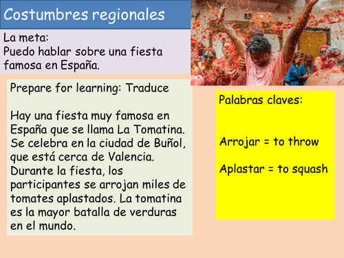 KS4 Festivals in Spain new AQA Spanish | Teaching Resources