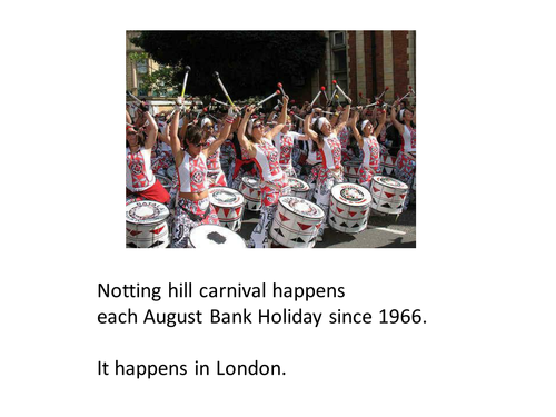 Key Stage 1: Black History Week- Notting Hill carnival | Teaching Resources