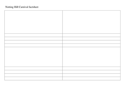 Key Stage 1: Black History Week- Notting Hill carnival | Teaching Resources