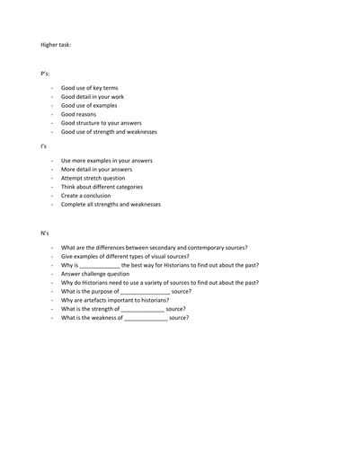 Introduction to History Year 7 | Teaching Resources