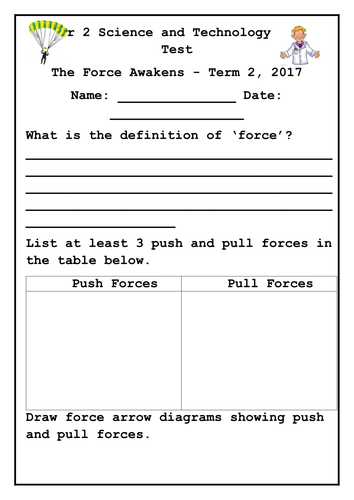 Science and Technology Unit of Work - Forces | Teaching Resources