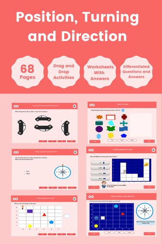 Position and Direction - Year 2 Digital Lesson and Activities ...
