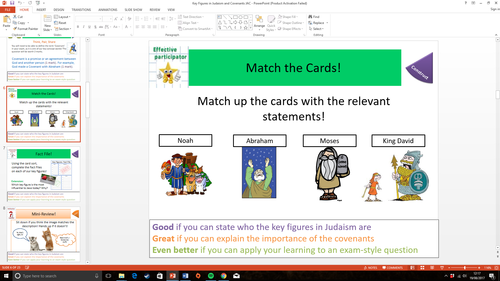 Eduqas: Study of Judaism: Key Figures and Covenants in Judaism Full ...