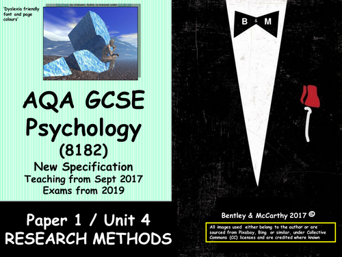New Spec (2017) AQA, GCSE Psychology (Paper 1) Research Methods ...