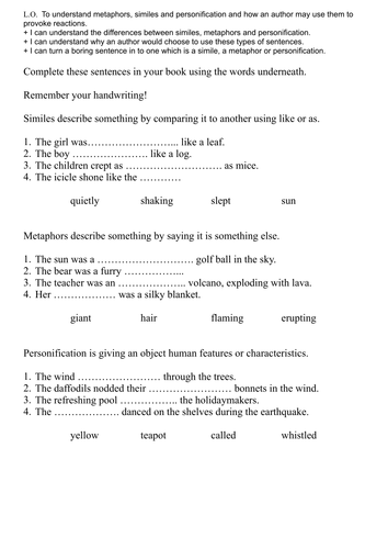 Monsters Poetry SOL - Homework | Teaching Resources