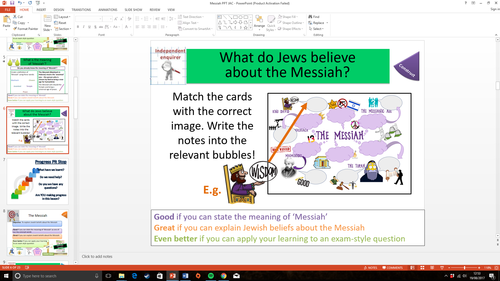 Eduqas: Study of Judaism: The Messiah / Mashiach: Whole Lesson ...