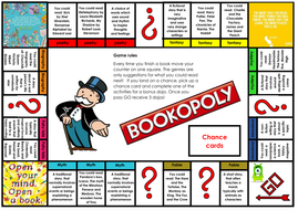 Bookopoly reading display | Teaching Resources