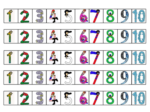 Numberland Number line | Teaching Resources