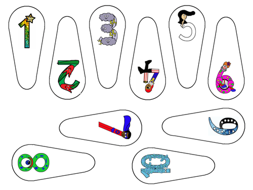 Numberland number fans | Teaching Resources