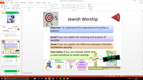 WJEC Eduqas: Judaism: Whole Lesson on Worship | Teaching Resources