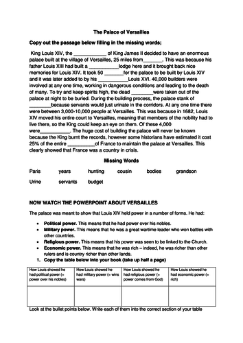 Lesson 1 -French Revolution for Year 8 | Teaching Resources