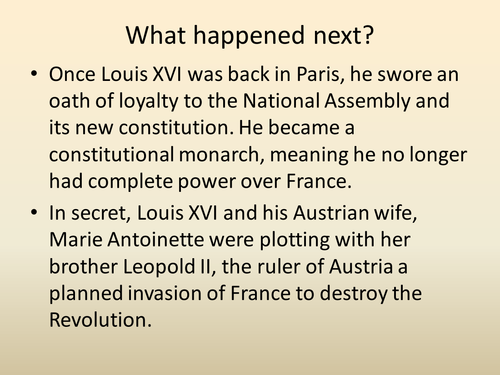 Lesson 9 - Trial and Execution of Louis XVI | Teaching Resources