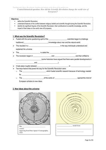 Complete lesson plan on the Scientific Revolution | Teaching Resources