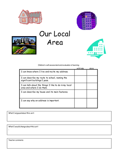 Year 1 Geography- Our Local Area and Weather. | Teaching Resources