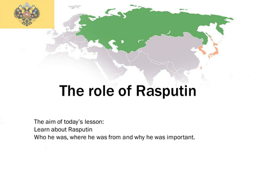 The role of Rasputin in bringing down the Russian Government | Teaching ...