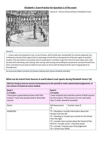 Eduqas / WJEC GCSE History Elizabeth I ENTERTAINMENT | Teaching Resources Eduqas / WJEC GCSE History Elizabeth I ENTERTAINMENT | Teaching Resources