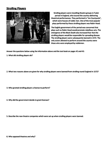 Eduqas / WJEC GCSE History Elizabeth I ENTERTAINMENT | Teaching Resources Eduqas / WJEC GCSE History Elizabeth I ENTERTAINMENT | Teaching Resources