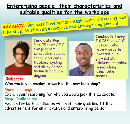 Careers: Enterprise | Teaching Resources