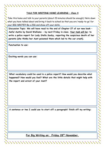 Awful Auntie writing project | Teaching Resources