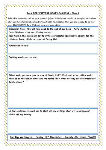 Awful Auntie writing project | Teaching Resources