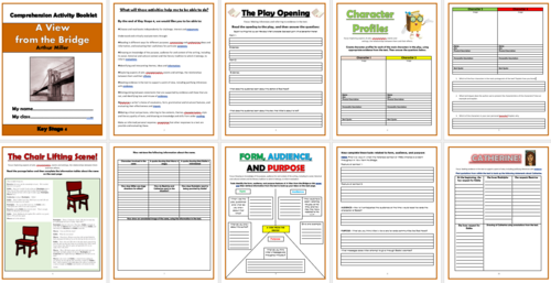 A View from the Bridge Comprehension Activities Booklet! | Teaching ...
