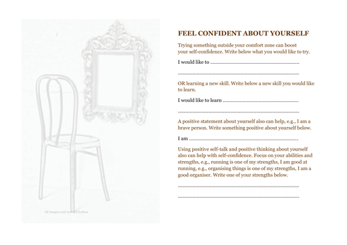 Self-confidence Quiz and Worksheet (UK) | Teaching Resources