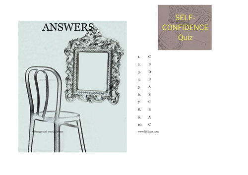 Self-confidence Quiz and Worksheet (UK) | Teaching Resources