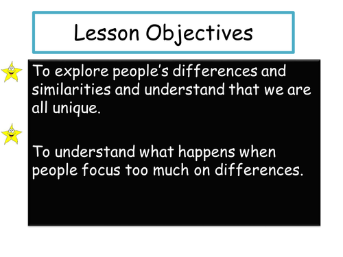 PSCHE lesson on differences | Teaching Resources