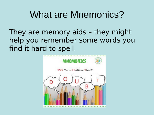 Demystifying Mnemonics - Colourful and Interactive - Dyslexia Friendly ...