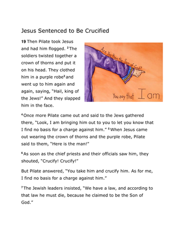 WJEC Eduqas: Christianity: Crucifixion of Jesus - Whole Lesson ...