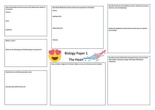 NEW SPEC GCSE Biology Revision Mats - Set 1 | Teaching Resources