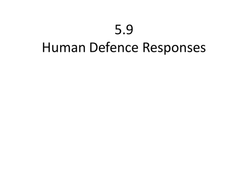 B5.9 Human Defence Responses NEW AQA | Teaching Resources