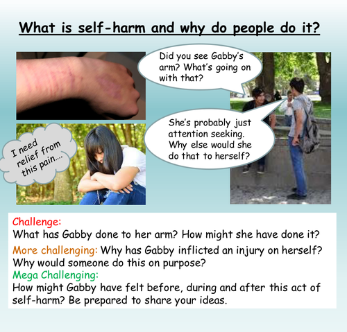 Self Harm - Mental Health | Teaching Resources Self Harm - Mental Health | Teaching Resources