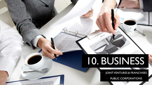 CIE iGCSE Business 0450 Unit 1 Understanding Business | Teaching Resources