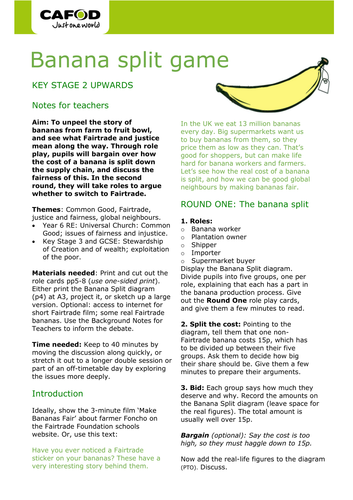 Understanding Trade - KS2 - Is the banana trade is fair? | Teaching ...